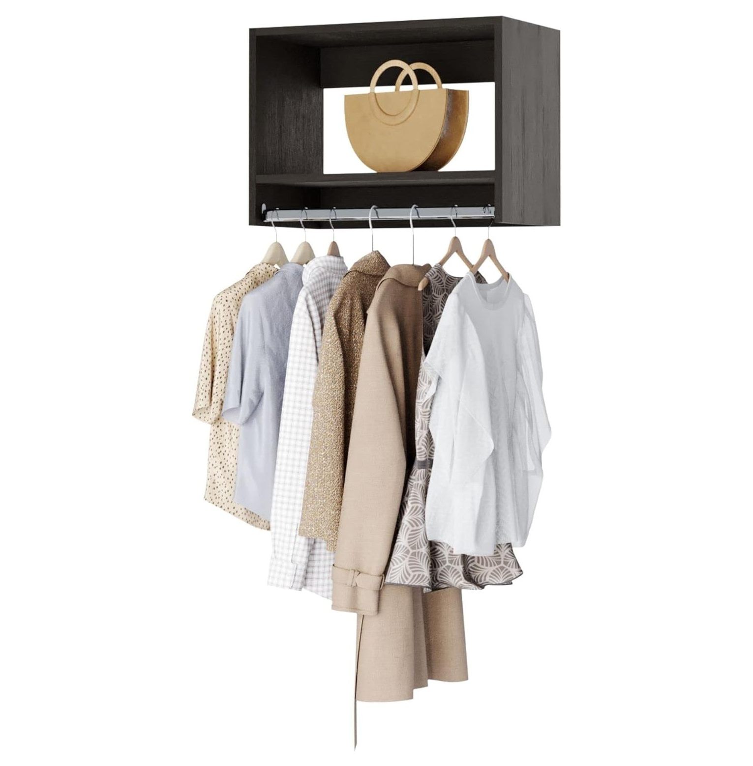 Tall Hanging Closet Unit - Modular Closet System For Hanging - Corner ...