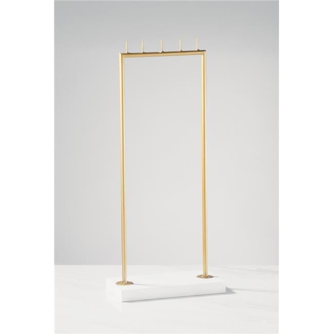 Tall Jewelry Display Stand, White & Gold - Metal - Walmart.com