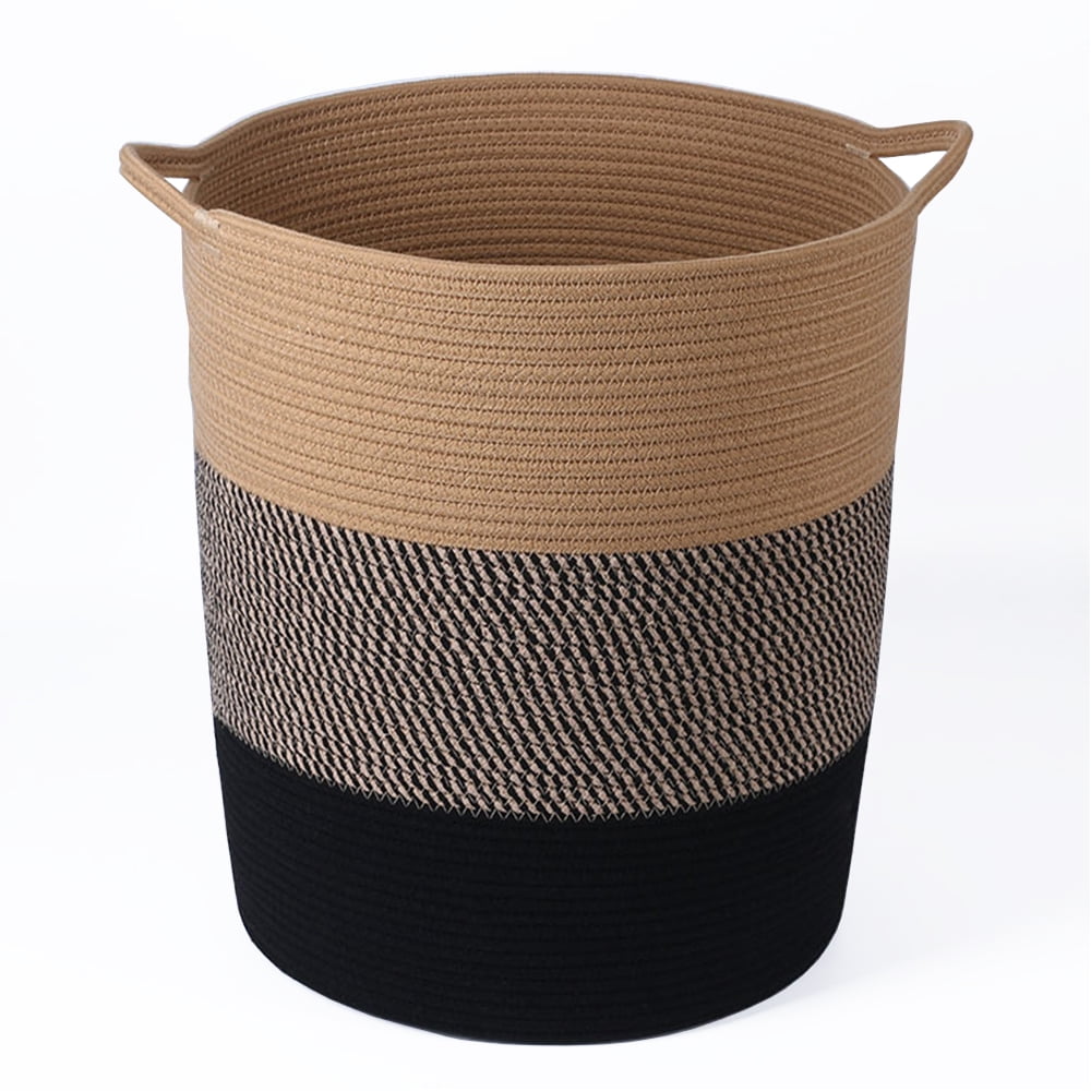 "Extra Tall 18×16"" Large Jute Rope Woven Laundry Hamper, Storage ...