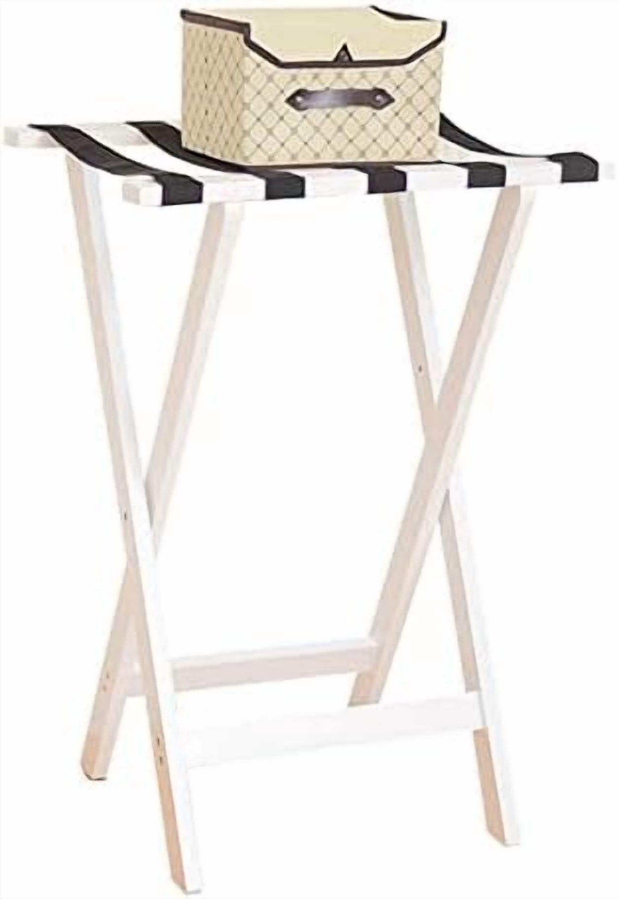 Tall Luggage Rack for Suitcases, Wooden Folding Luggages Valet Holder ...
