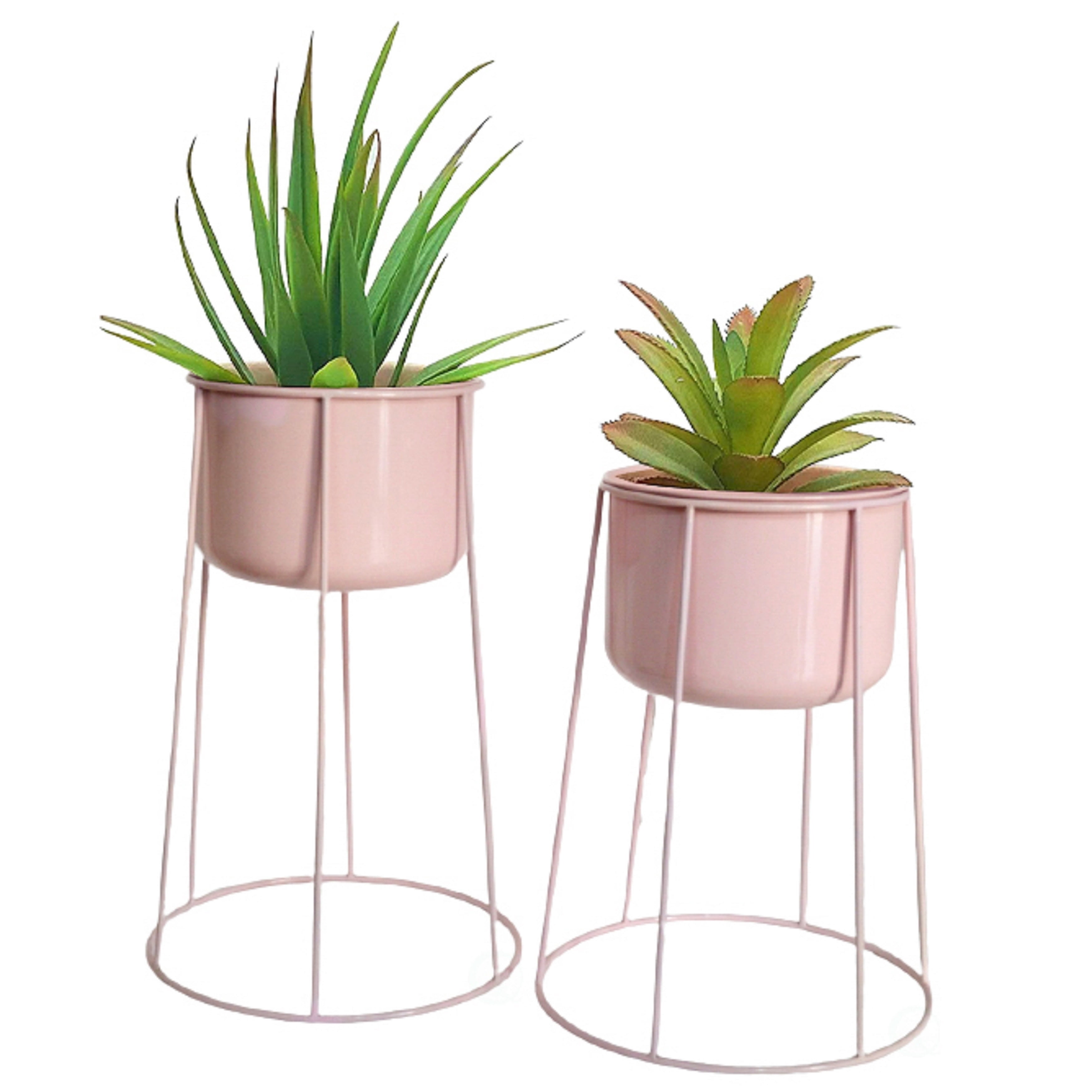 Tall Metal Floor Flower Planter Holder with Stand, Modern Decorative ...