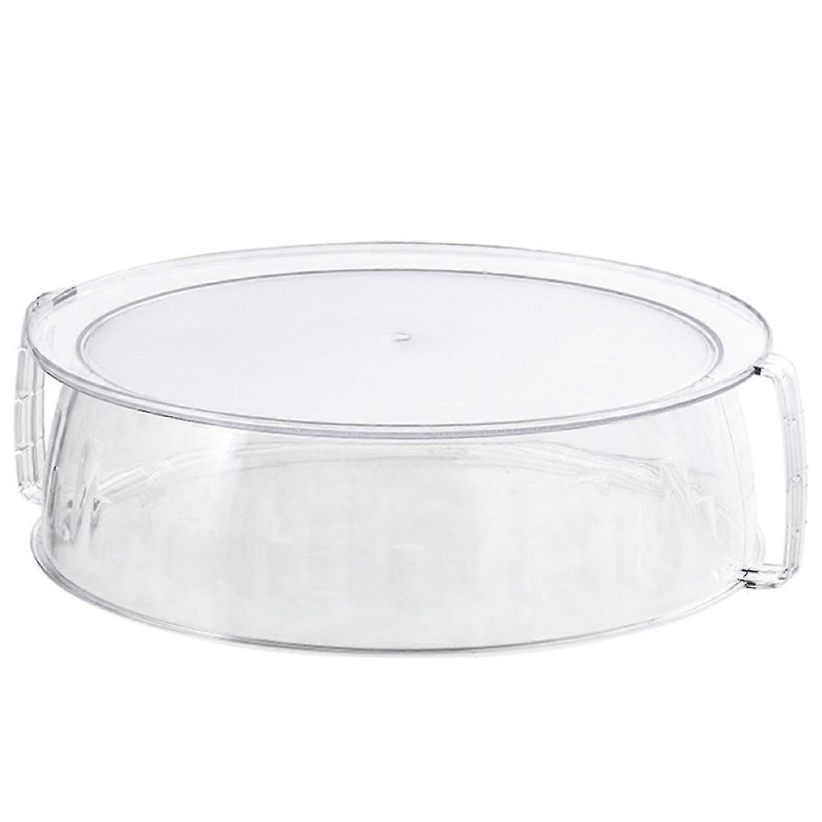 Tall Microwave Glass Plate Cover Splatter Guard Lid With Handle For ...