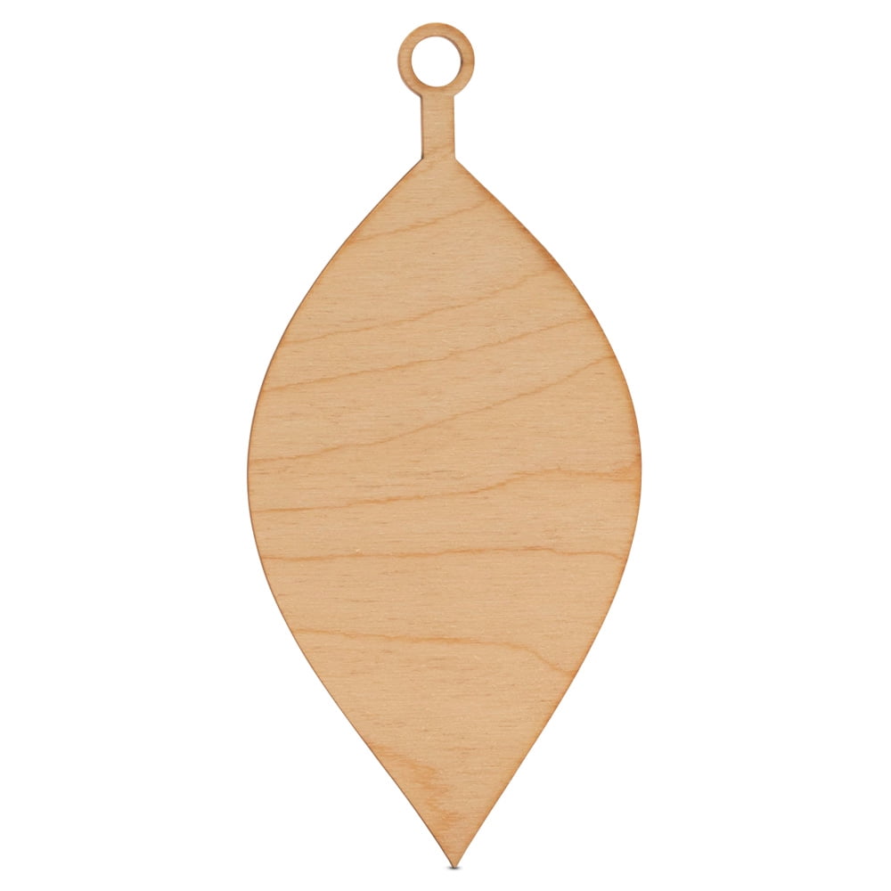 Tall Narrow Ornament 8 inch, Pack of 3 Small Wood Cutouts, Paintable ...