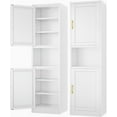Tall Narrow Storage Cabinet 66.93" H Tall Bathroom Cabinets Metal ...