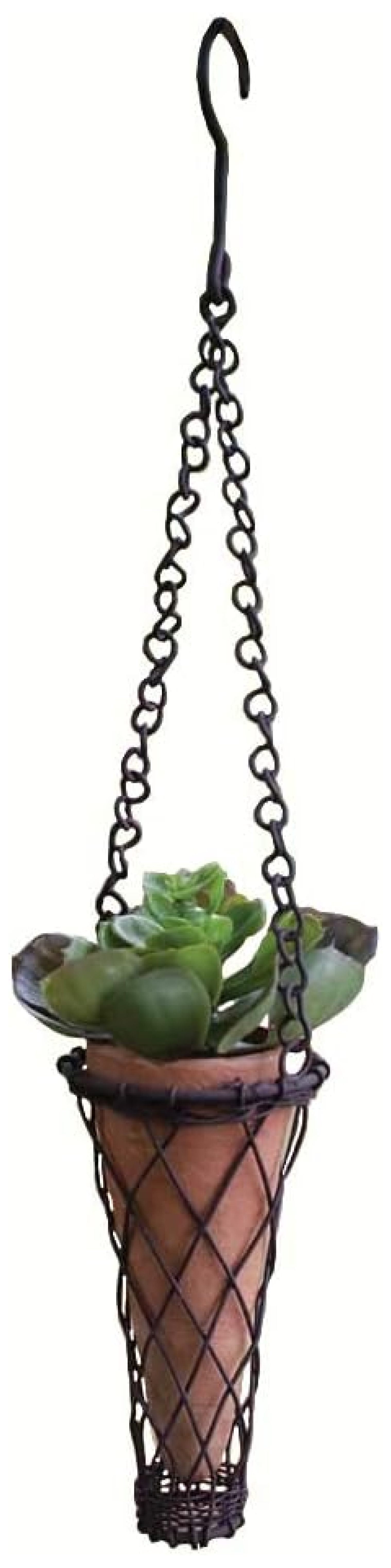 Tall, Narrow and Small Hanging Terra Cotta Pots (set of 2) - Walmart.com