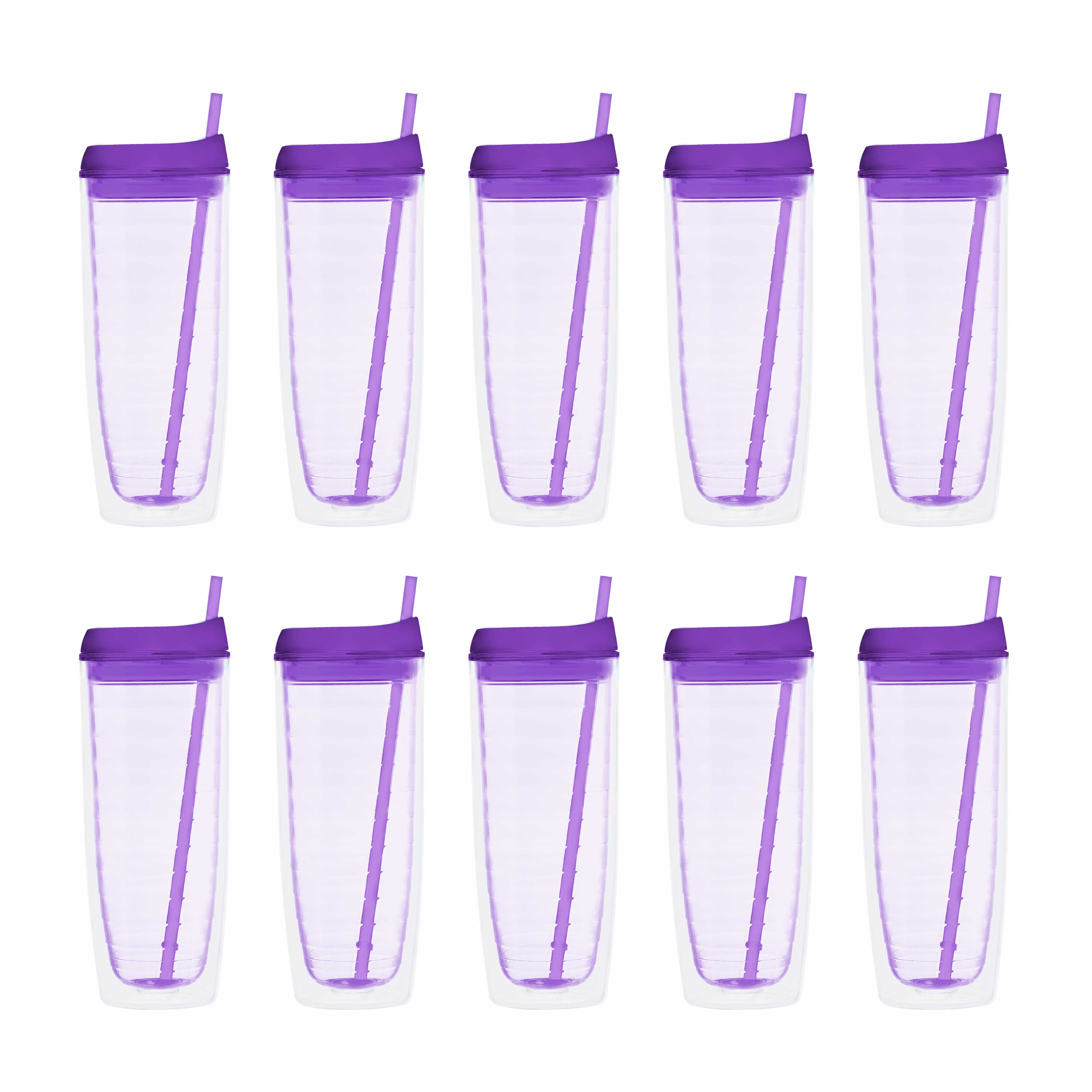 Tall Orbit Acrylic Tumblers 20 oz. Set of 10, Bulk Pack - Perfect for ...