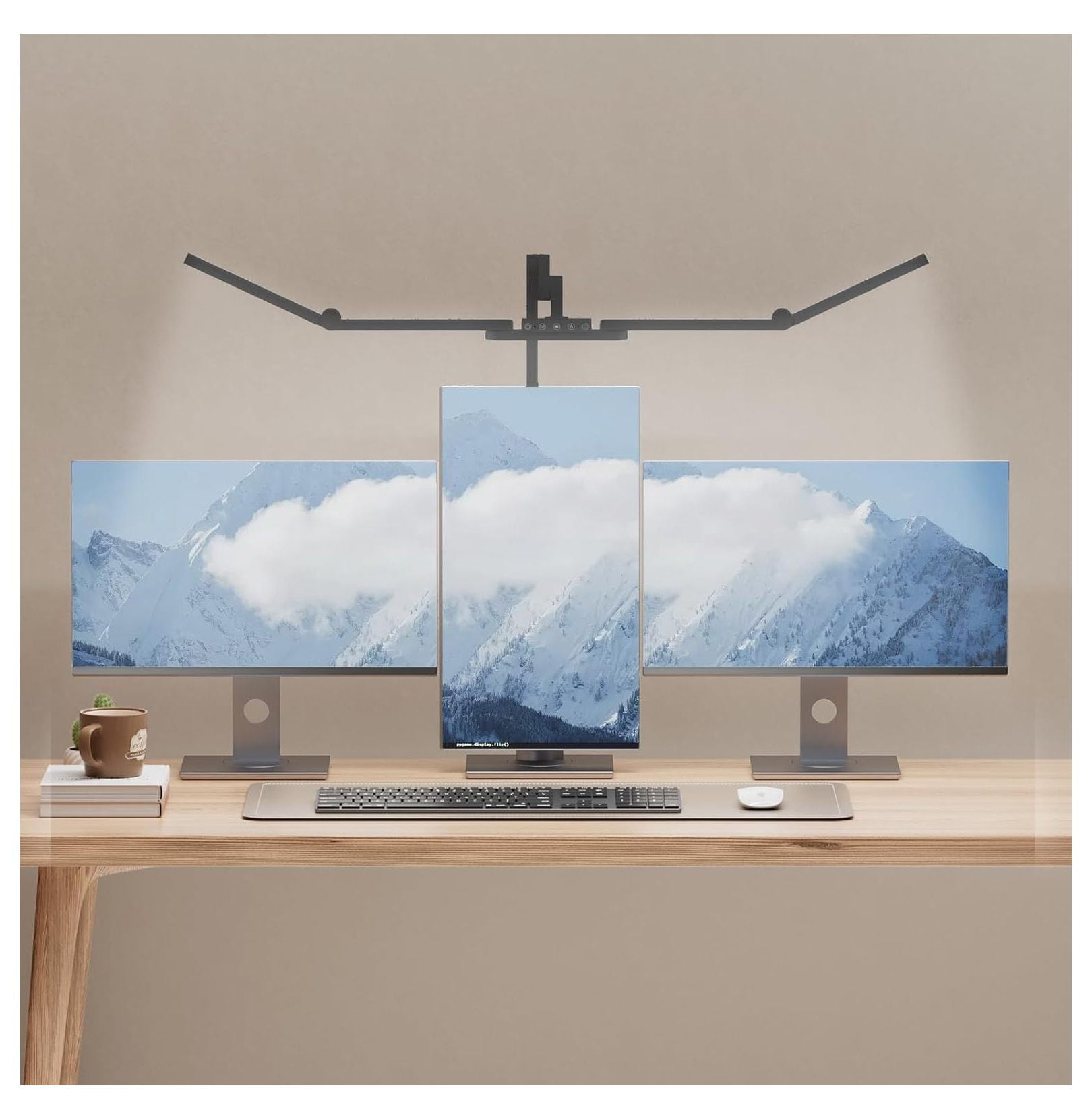 Tall Overhead Led Desk Light with 41" Long Dimmable Light Bar,Ultra ...