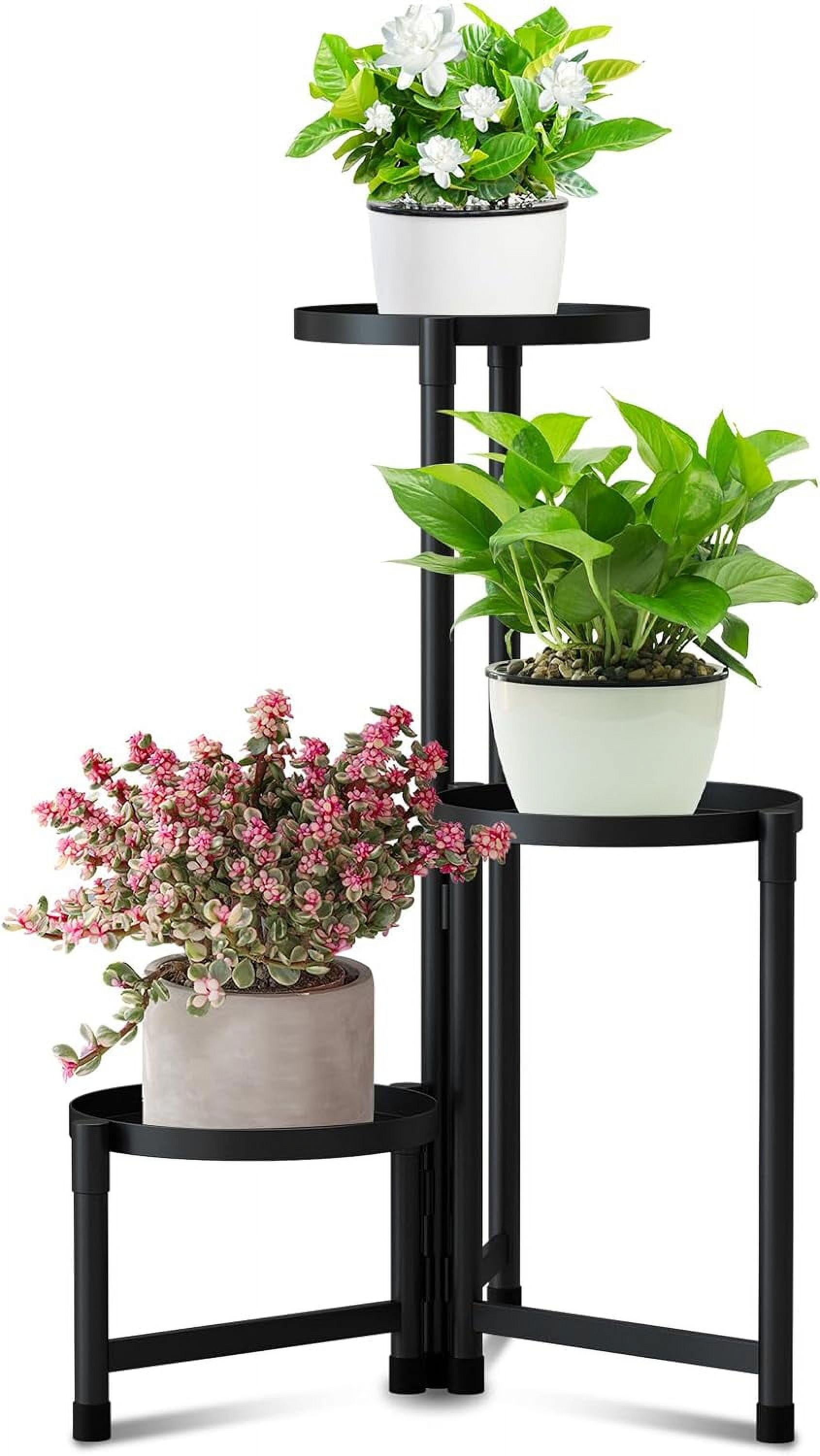 Tall Plant Stand Indoor Outdoor, Corner Metal Flower Pot Stands for ...