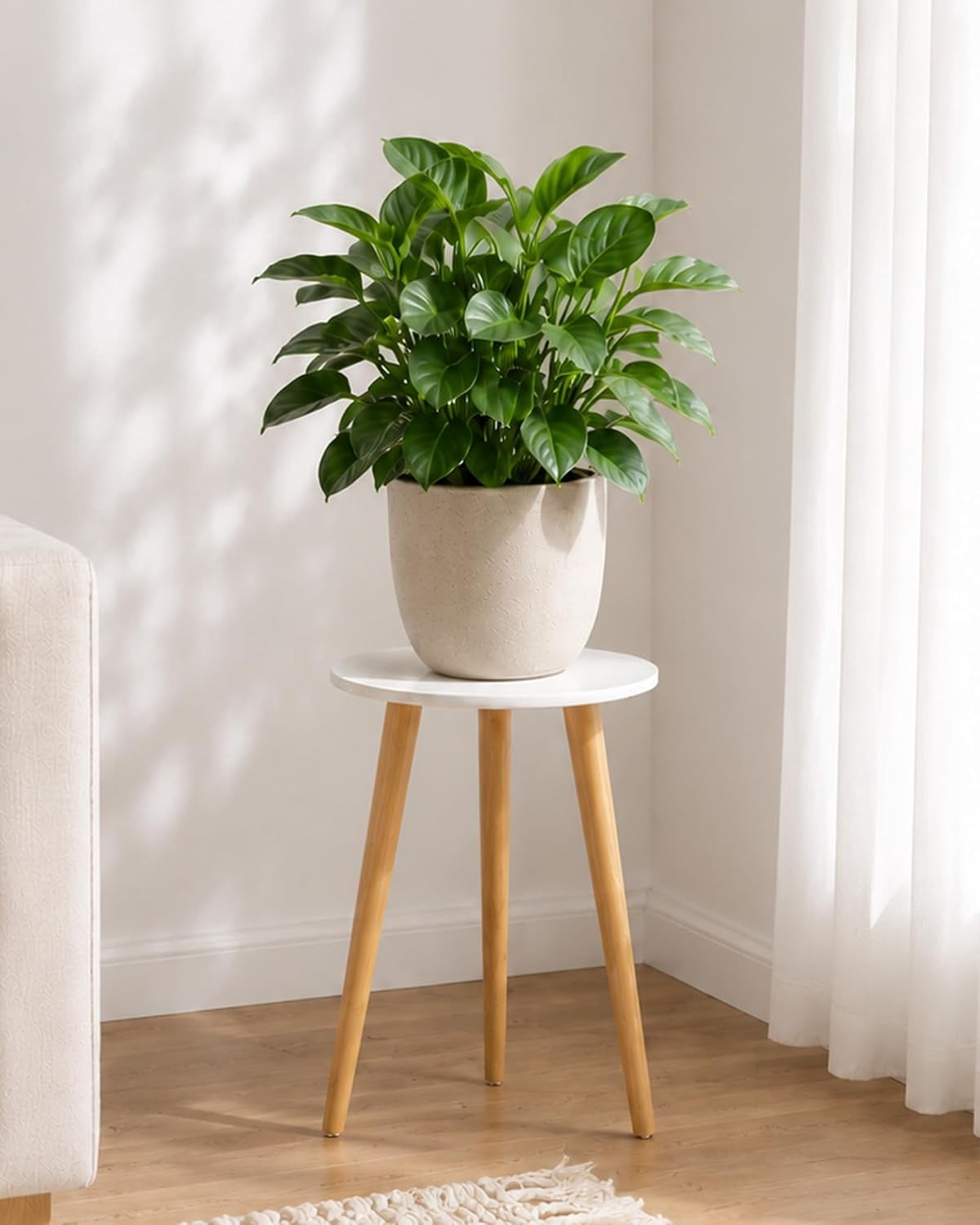 Tall Plant Stand Indoor Wood Single Plant Table - Walmart.com