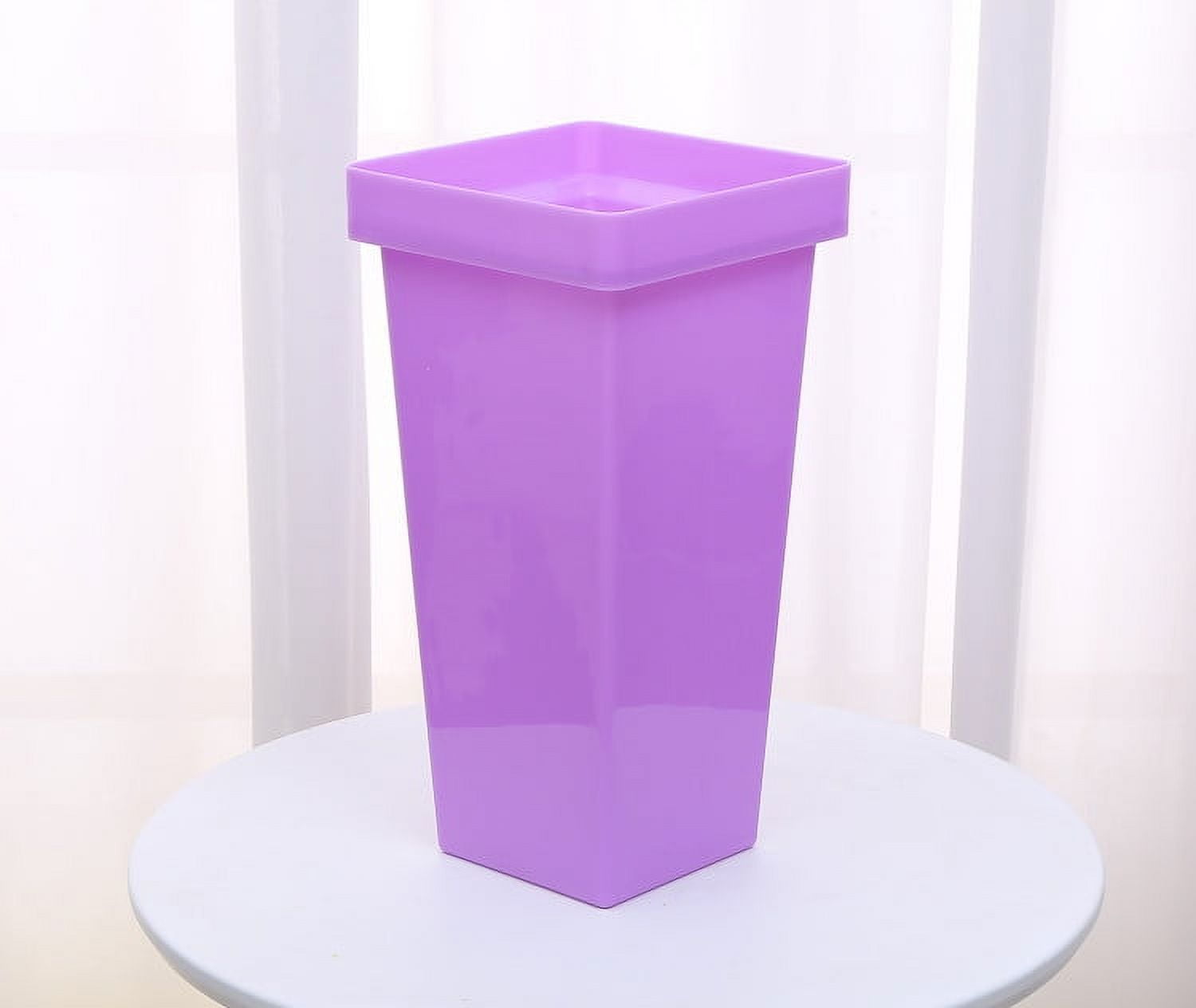 Tall Planter, Plastic Flower Vase Indoor/Outdoor Plant, Tree, Flower ...