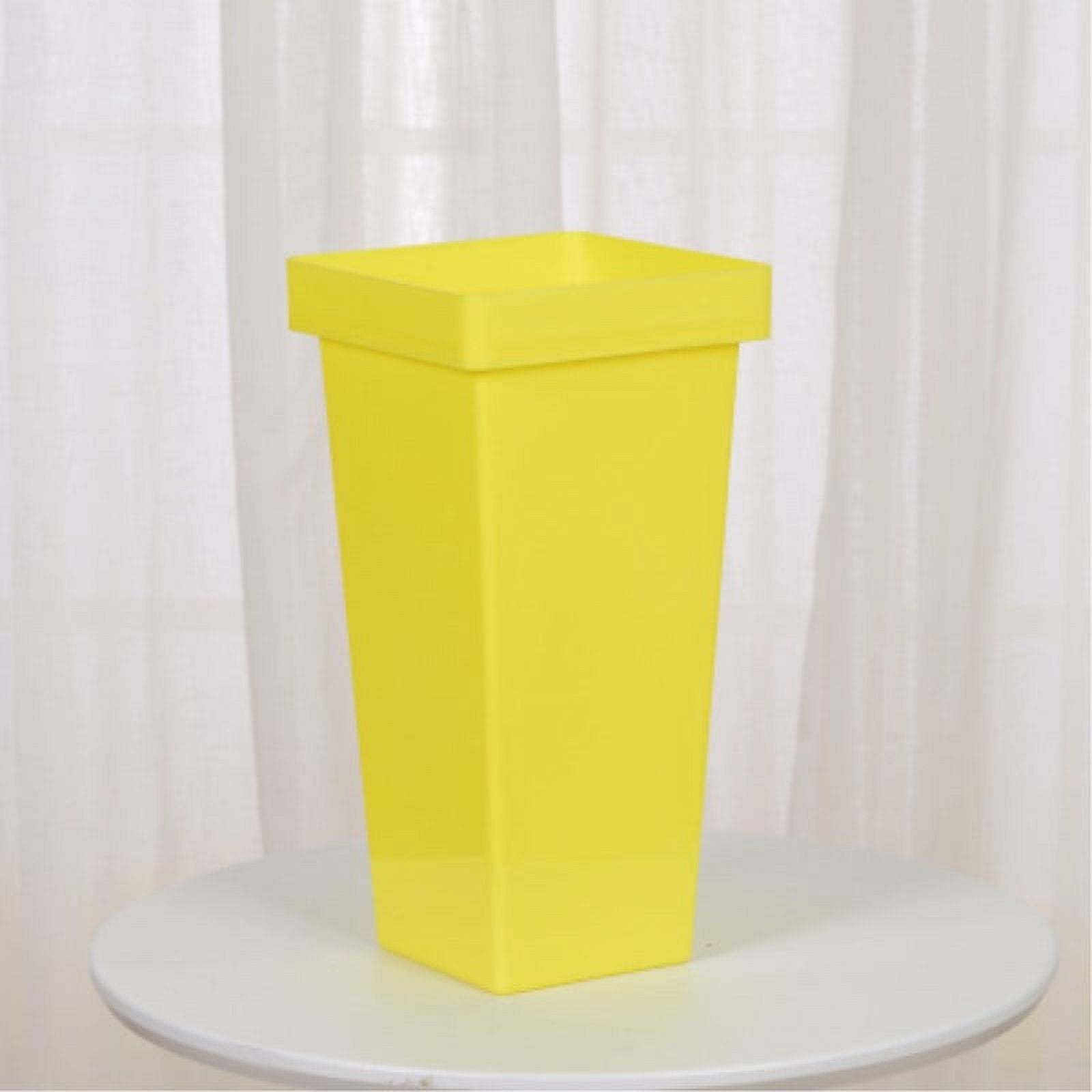 Tall Planters 13.4 Inch, Flower Pot, Plastic Flower Vase Patio Deck ...