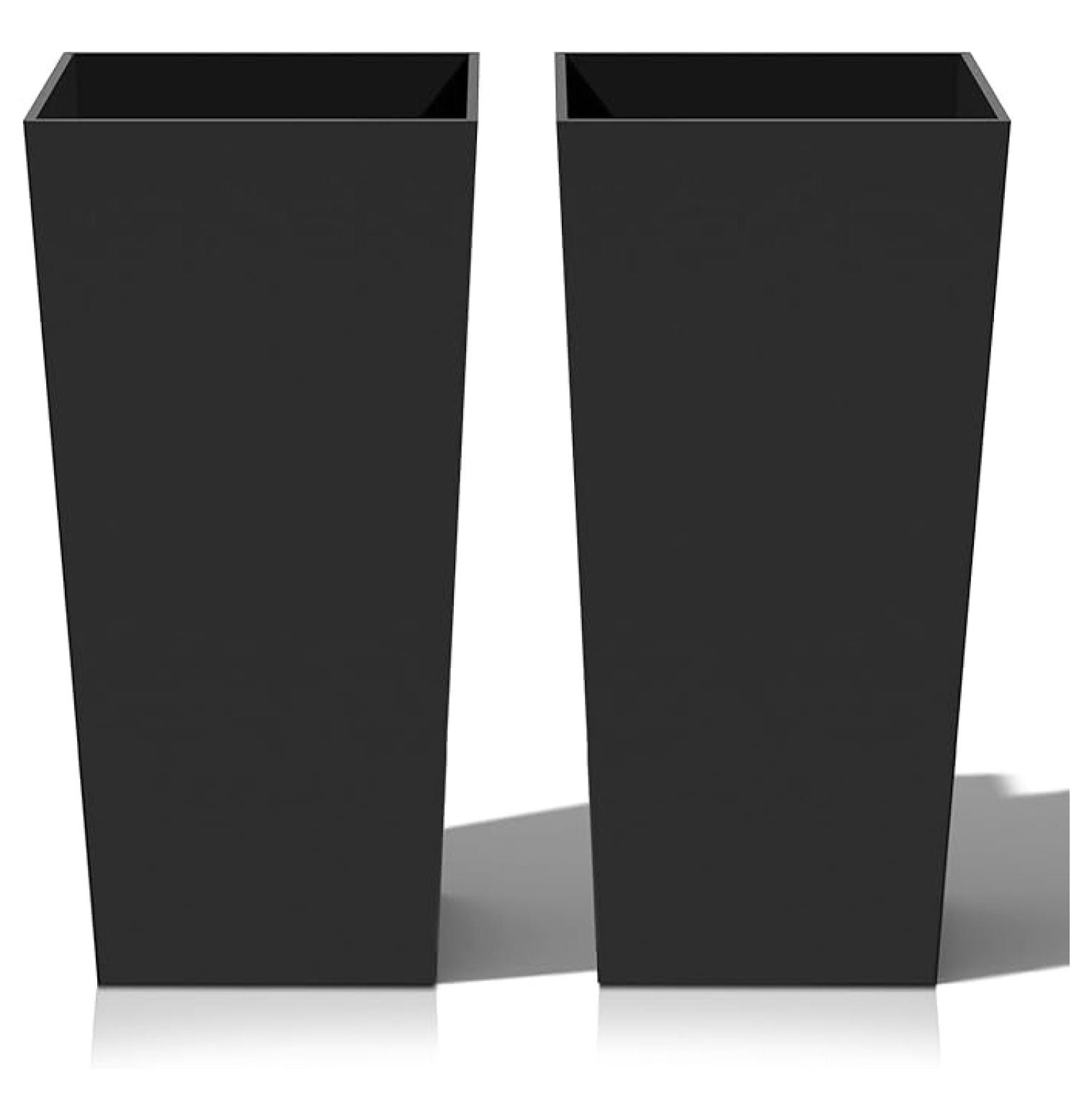 Tall Planters for Outdoor Plants, Large Resin Flower Pots for Garden ...
