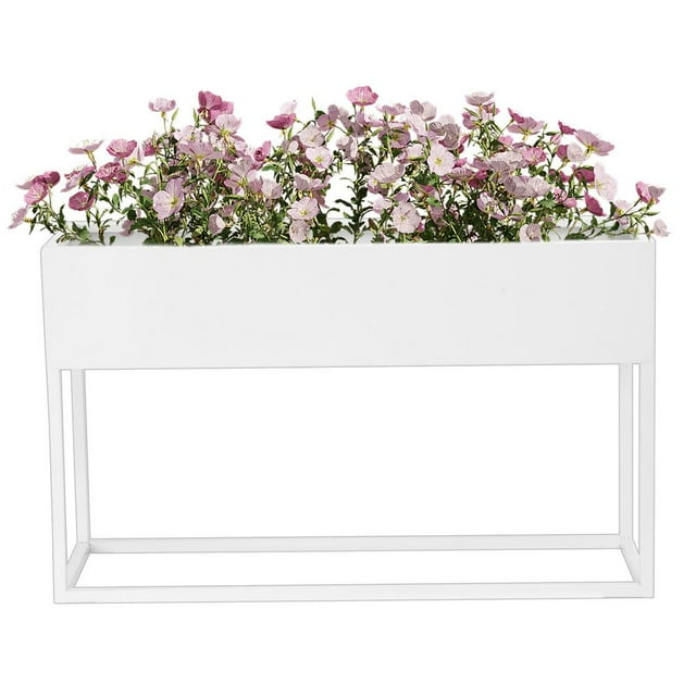 Tall Rectangle Planter Box Decorative Planter Garden Beds Rectangular ...