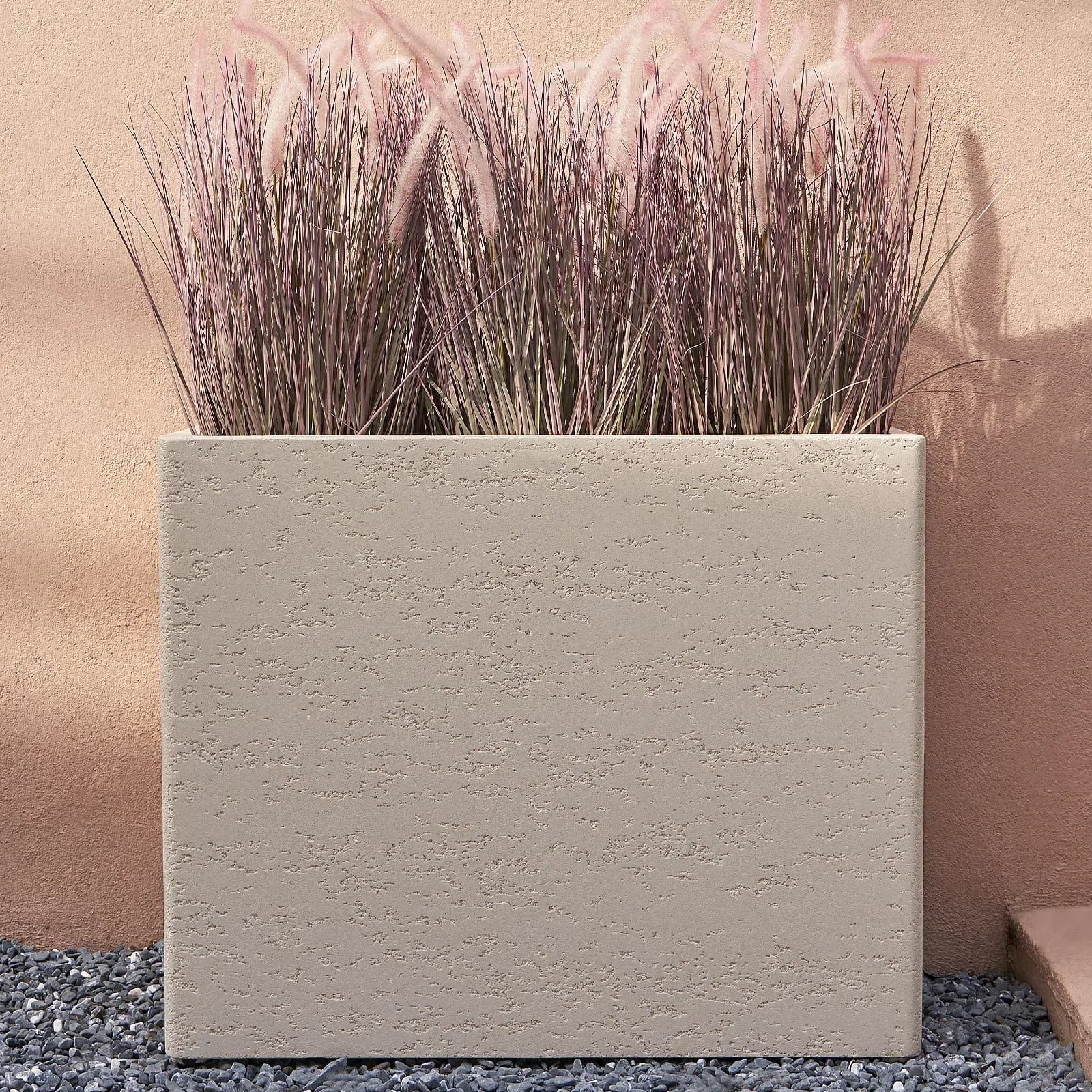 Tall Rectangular Composite Planter,Durable for All-Weather Use with ...