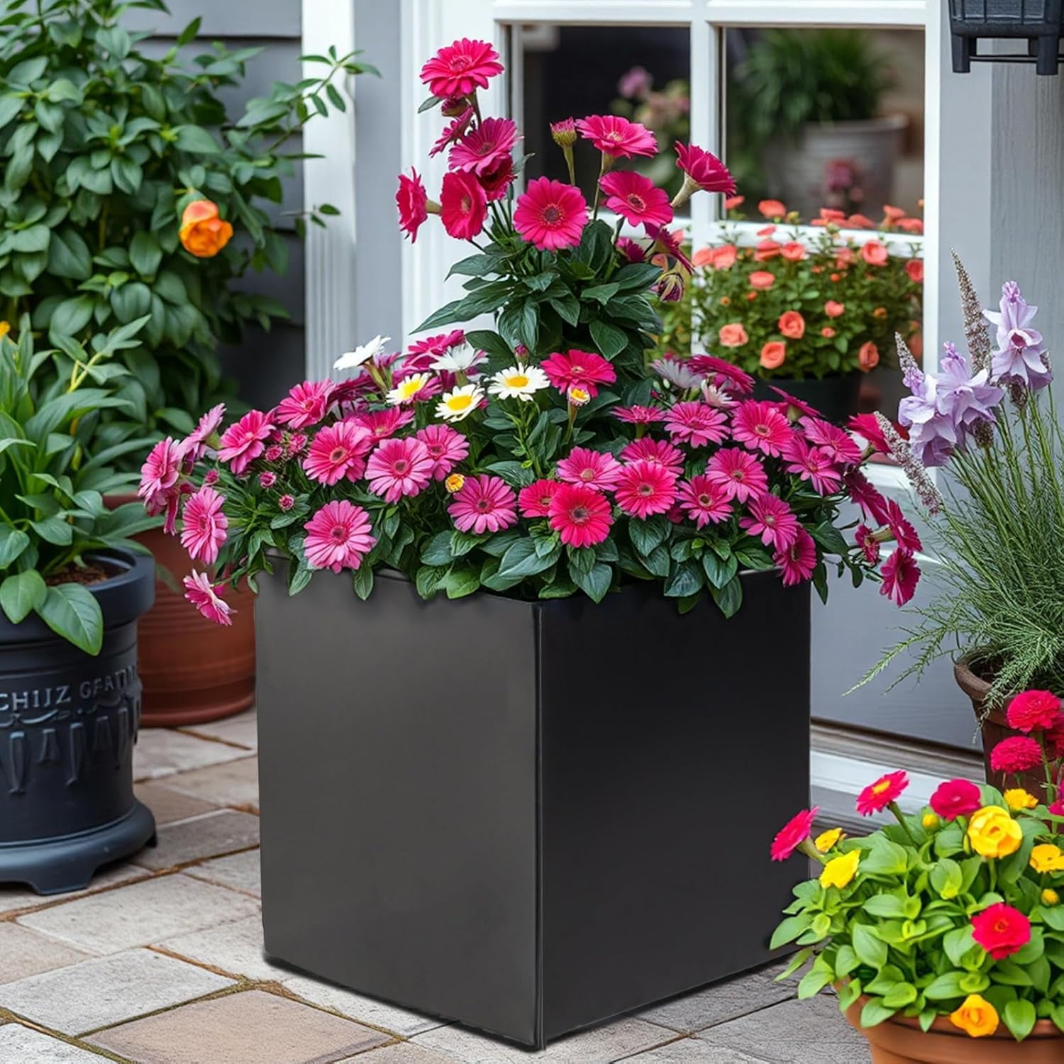 Tall Rectangular Removable Planter for Indoor or Outdoor Terraces ...