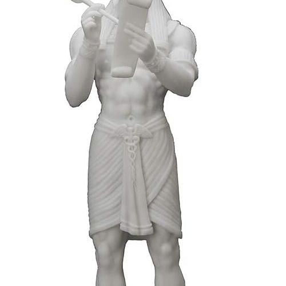 Tall Resin Cast Marble Finish Thoth Egyptian God Of Knowledge Statue ...