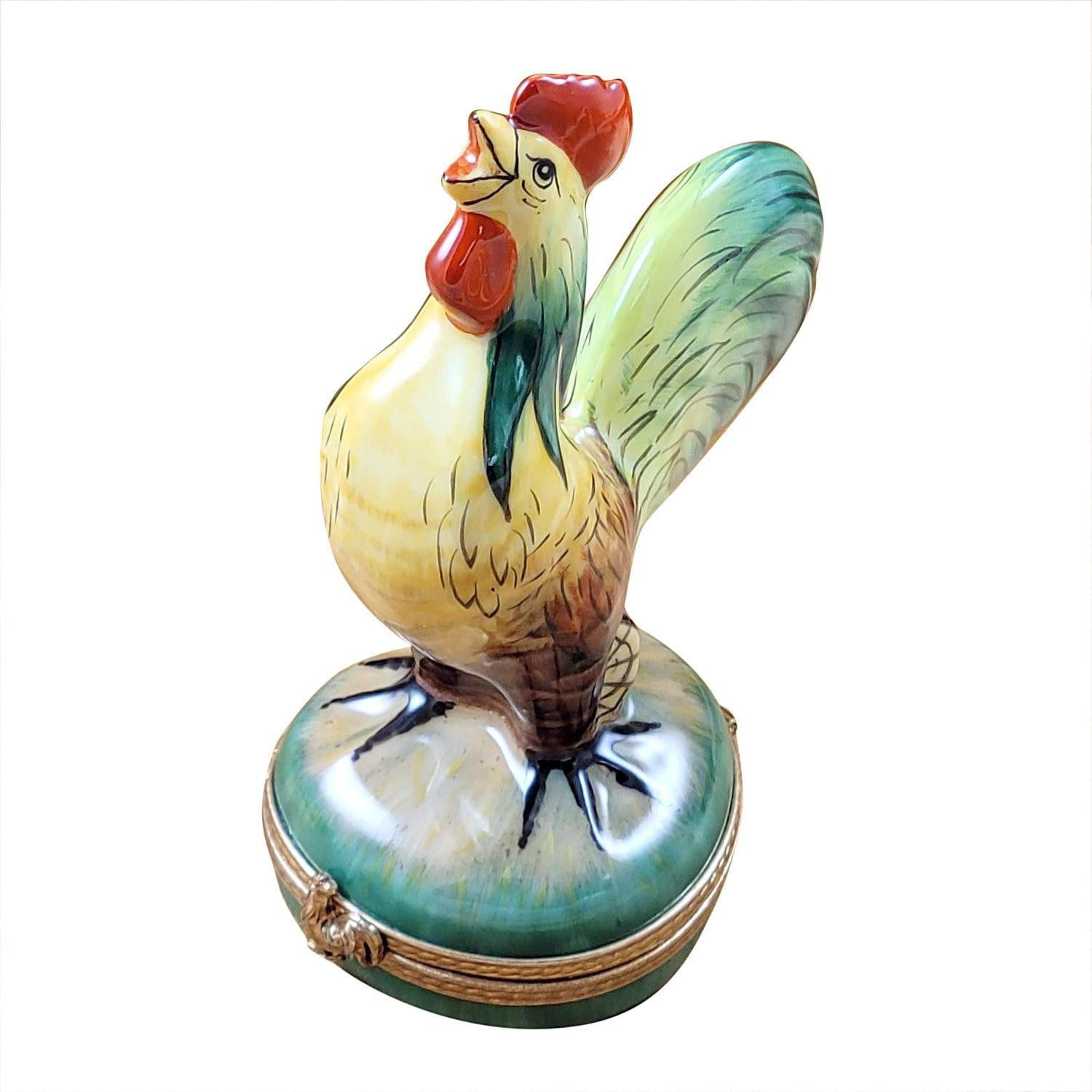 Tall Rooster Limoges Box Porcelain Figurine - Walmart.com