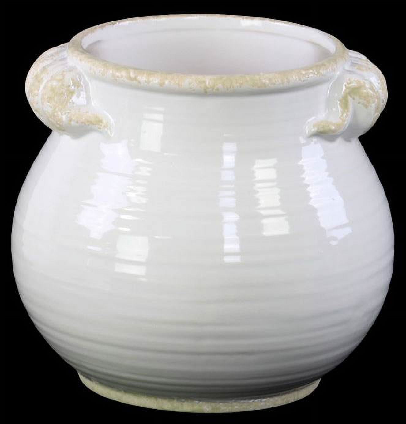 Tall Round Pot in White - Walmart.com