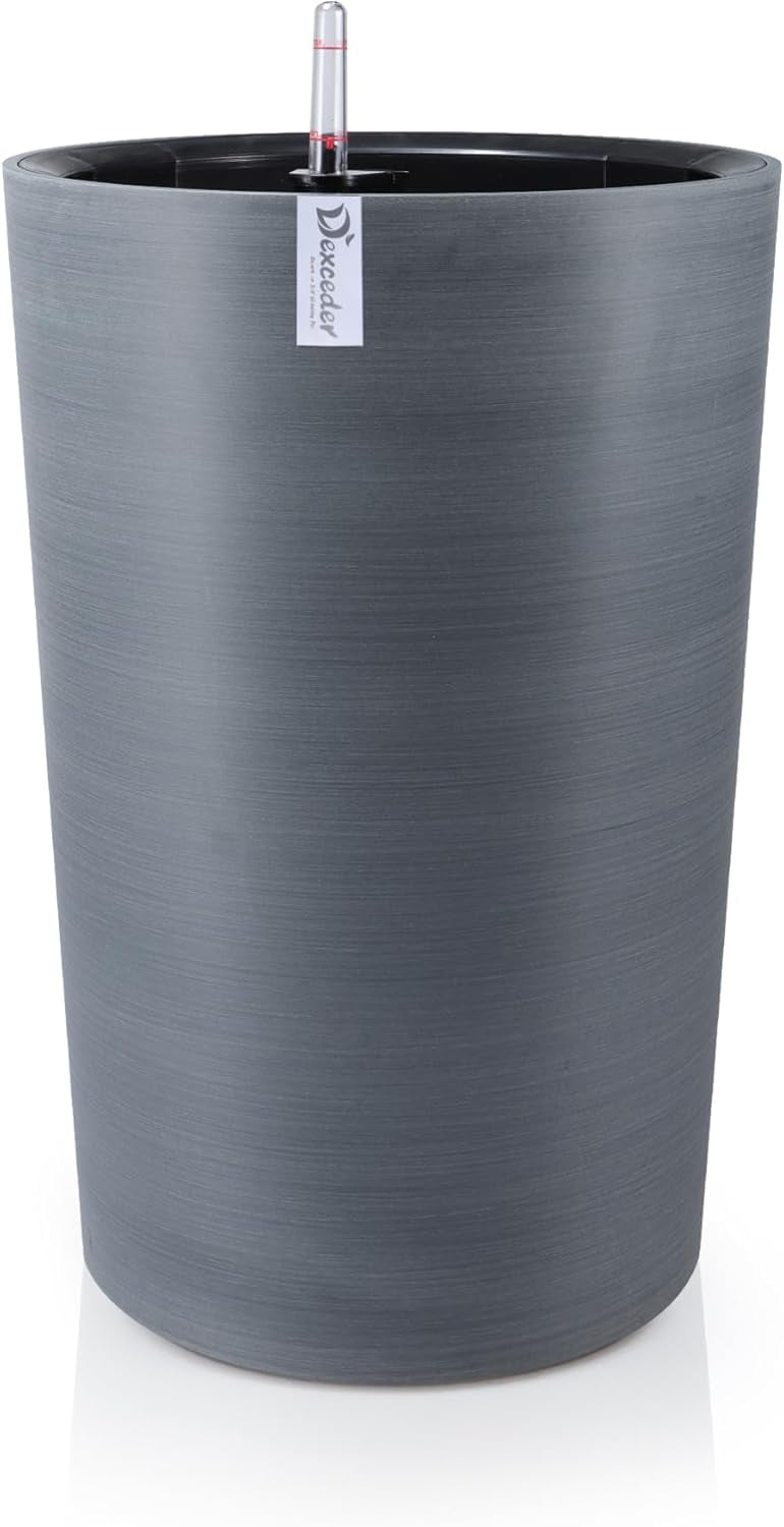 Tall Self Watering Planter Cylinder Indoor Outdoor Thickened Large ...