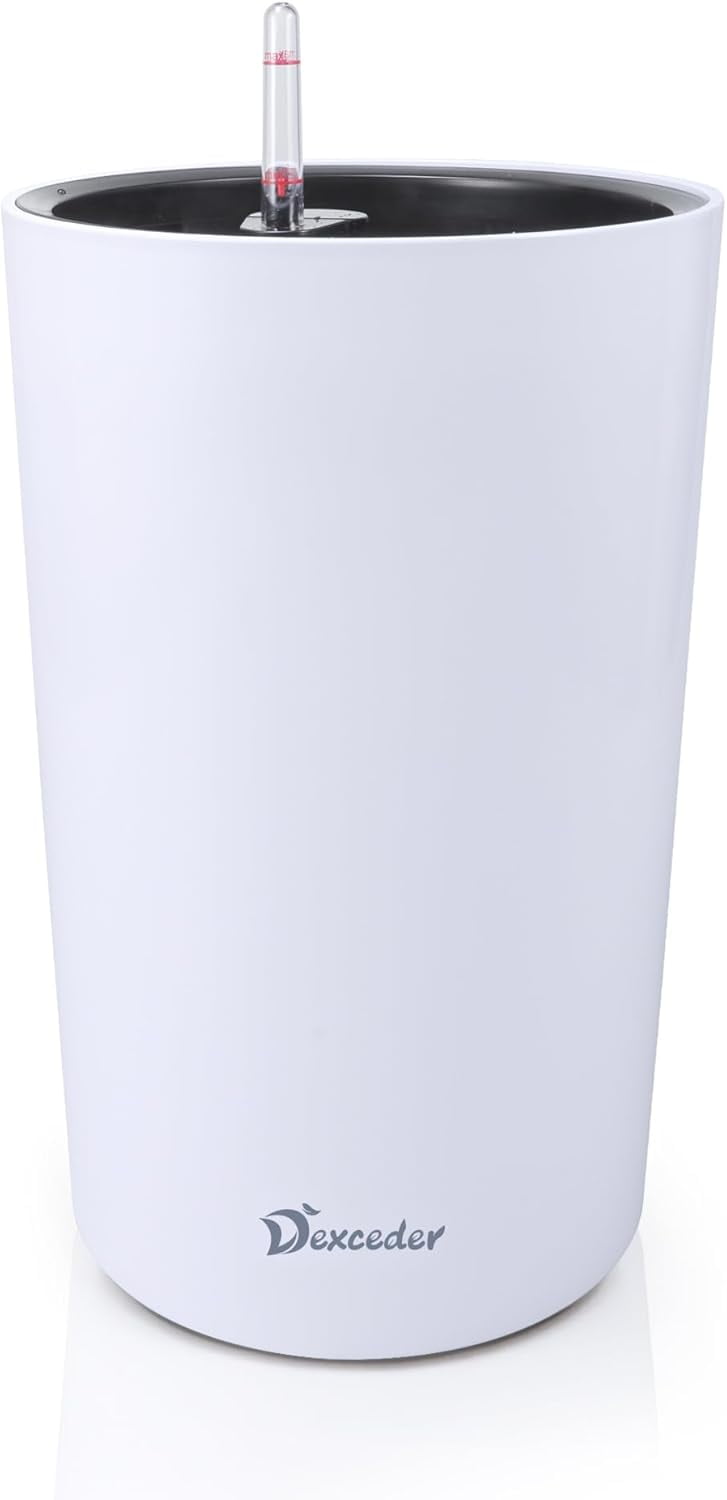 Tall Self Watering Planter Cylinder Indoor Outdoor Thickened Large ...