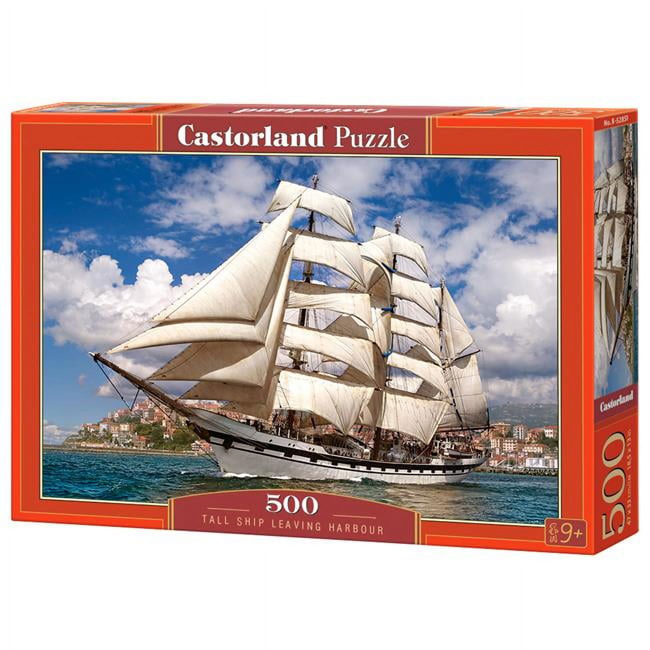 Tall Ship Leaving Harbour Jigsaw Puzzle, Multi Color - 500 Piece ...