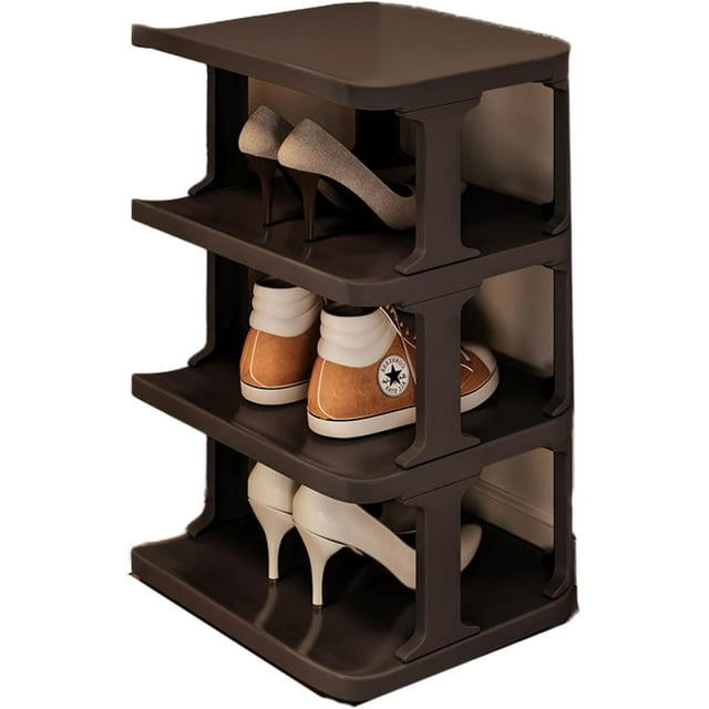 Tall Shoe Rack Narrow Vertical Shoe Rack Skinny Shoe Tower Small Corner ...