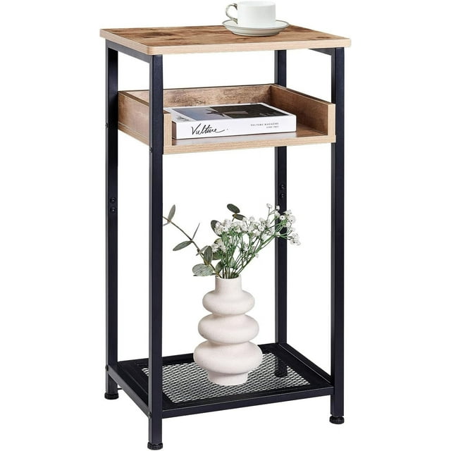 Tall Side Table, 30 inch High End Table, Small Entryway Table, Bedside ...