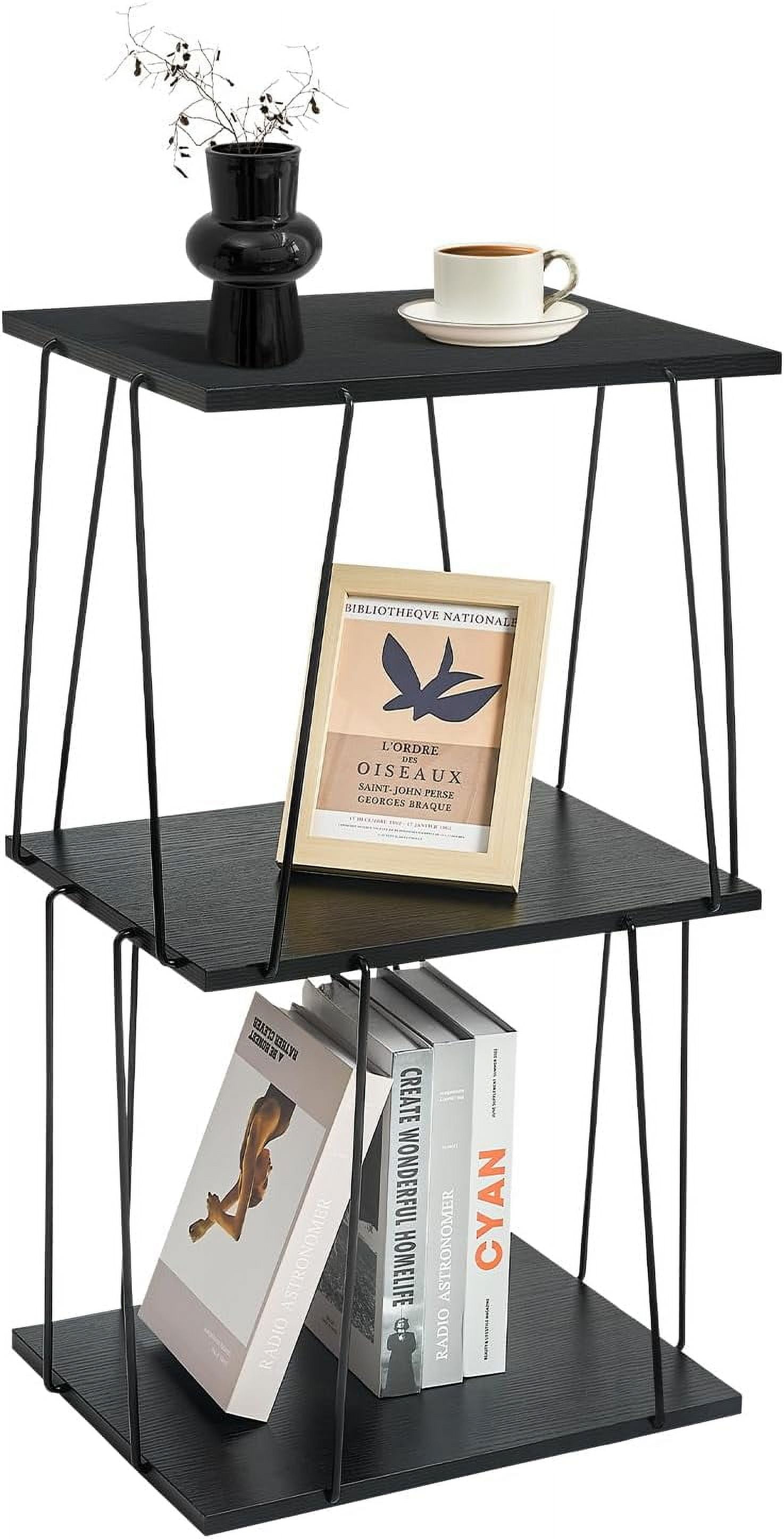 Tall Side Table, Small End Table, 29 inch High Accent Table, Bedside ...