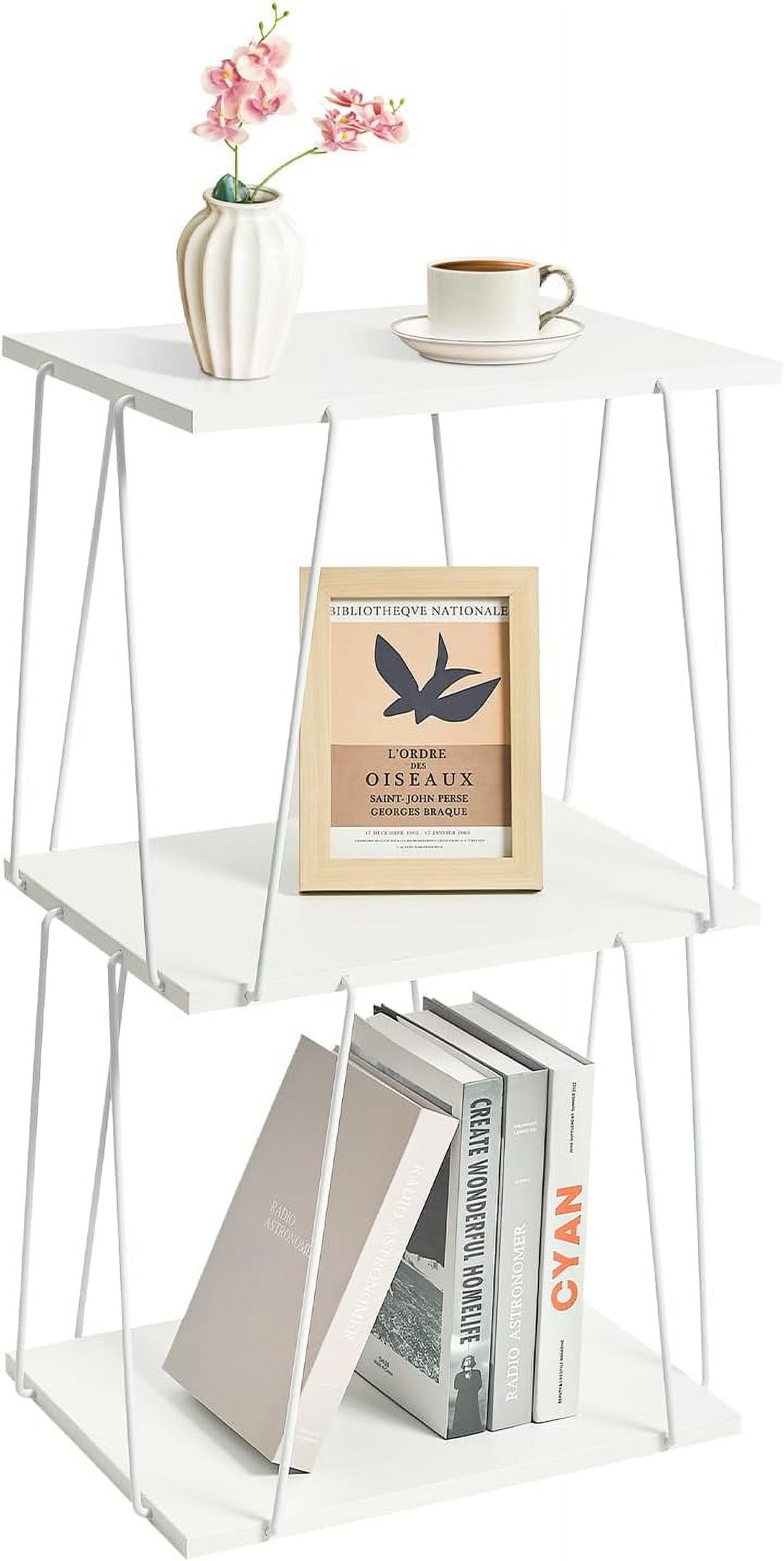 Tall Side Table, Small End Table, 29 inch High Accent Table, Bedside ...