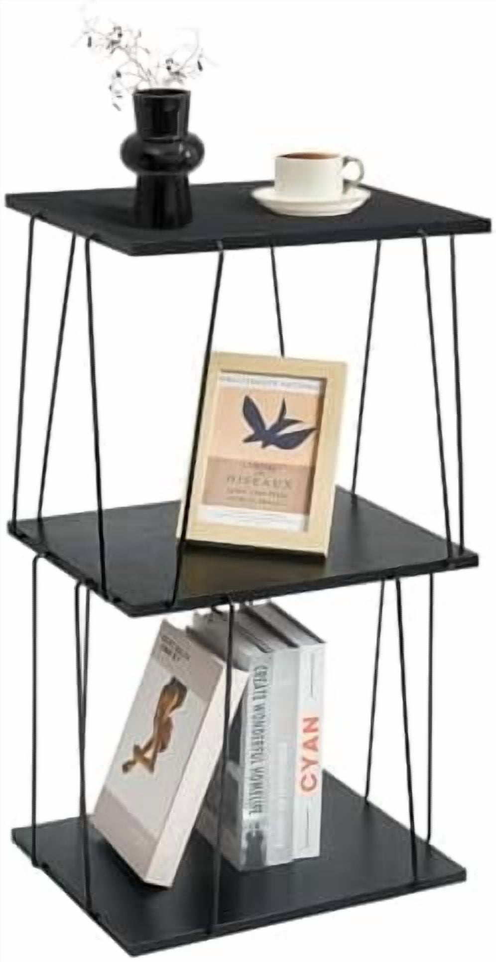 Tall Side Table, Small End Table, 29 inch High Entryway Table, Bedside ...