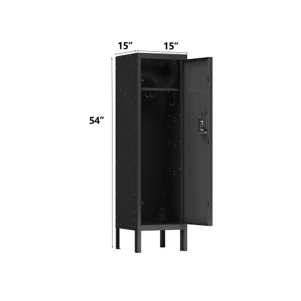 Tall Single Metal Locker-Retro Style Storage Cabinet--Industrial ...