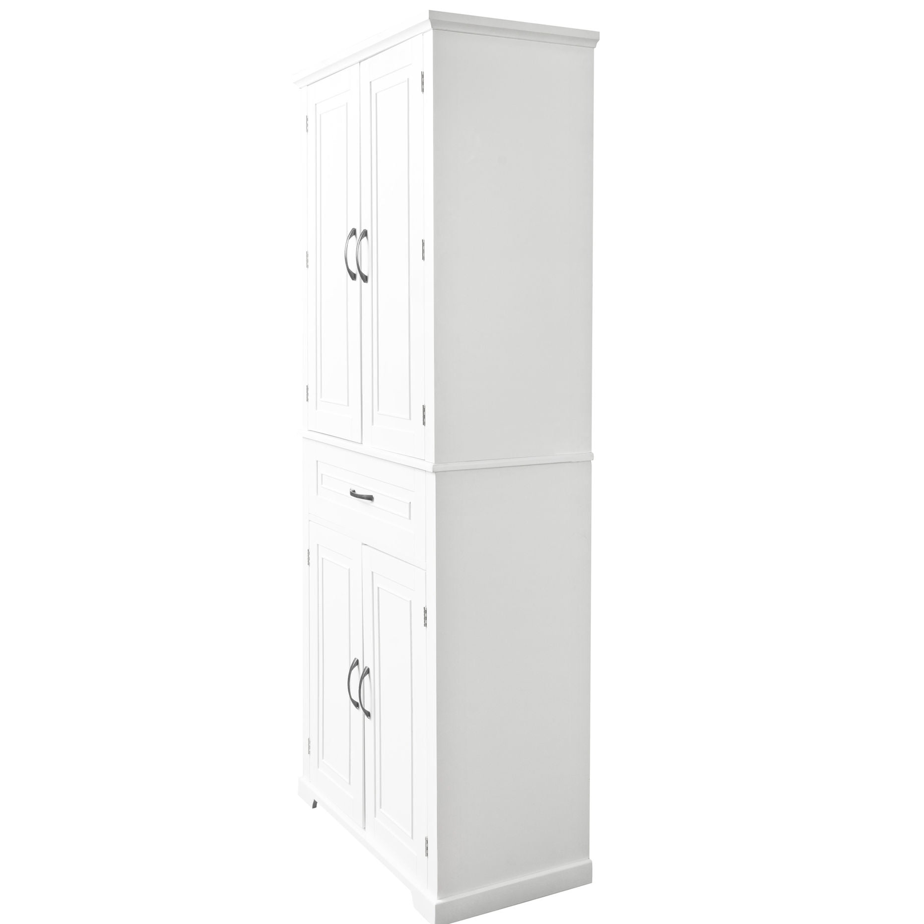 Tall Storage Cabinet for Various Rooms | Three - tier Enclosed Storage ...