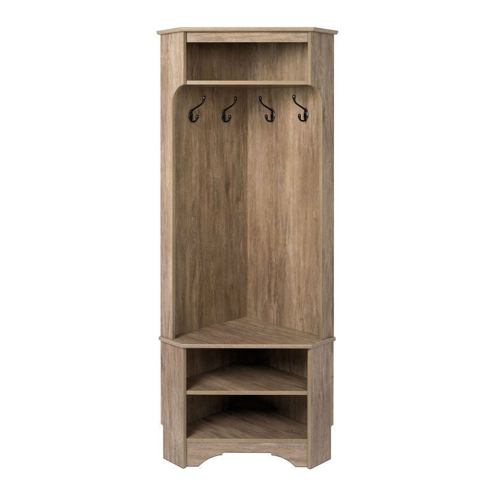 Tall Sturdy Entryway Corner Hall Tree Grey - Walmart.com