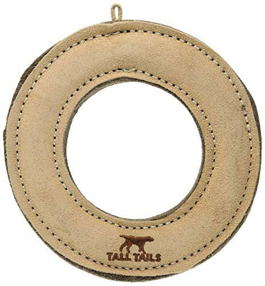 Tall Tails Dog Ring Natural Leather 7 Inches - Walmart.com