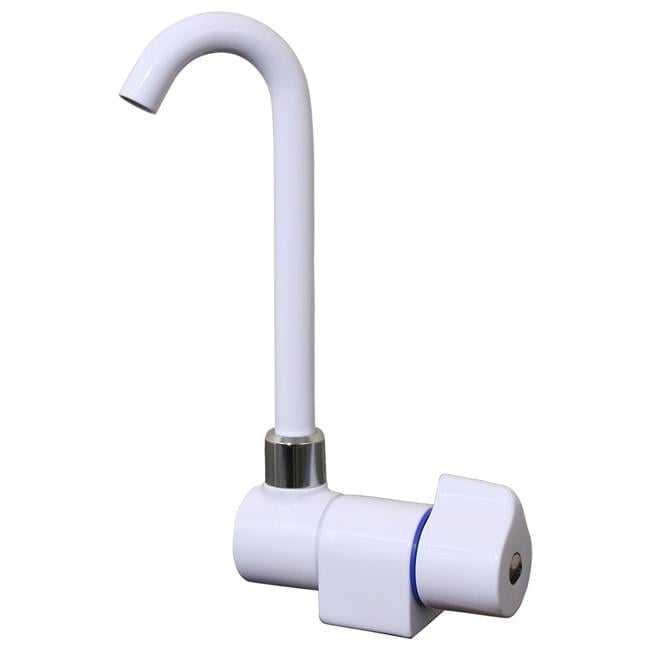 Tall Tap with Folding Spout, White Powder Coat Finish - Walmart.com