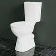 "Tall Toilet Elongated 18"" Dual Flush Rear Outlet, Soft Close Seat ...