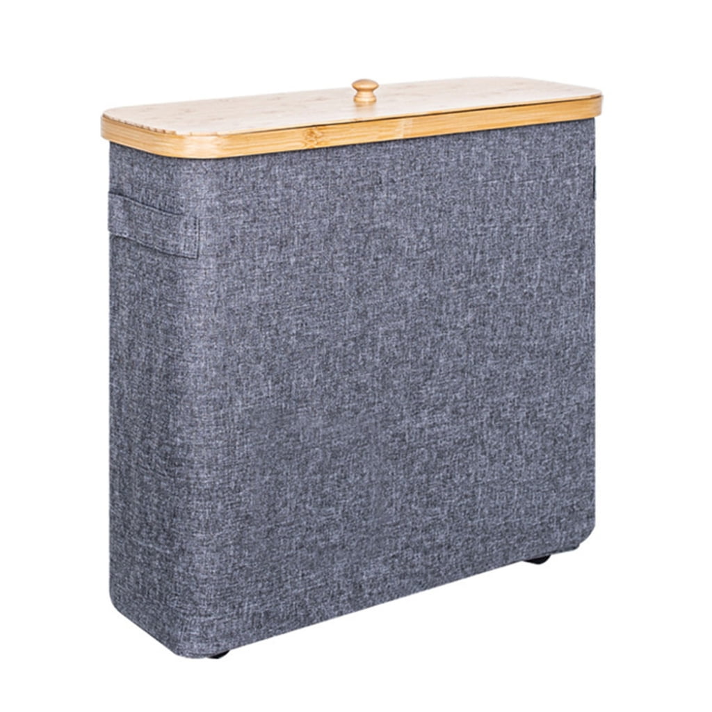 Tall Toilet Paper Storage Box Holds Multiple Rolls for Home or Office ...