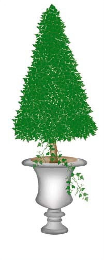 Tall Topiary with Cone Shape Wall Stencil SKU #2587 by Designer ...
