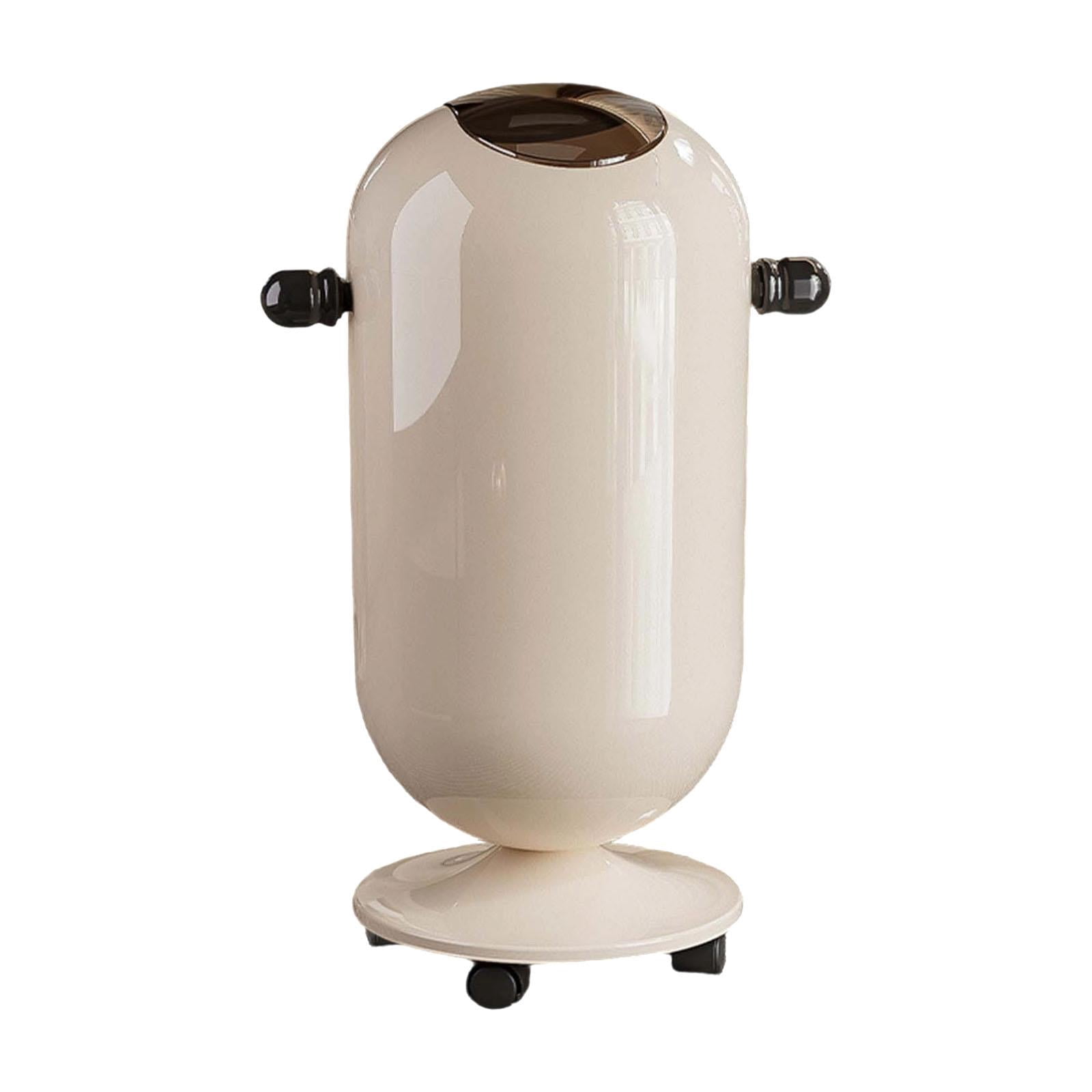 Tall Trash Can with Wheel Double Bucket High Foot Wastebasket PP ...