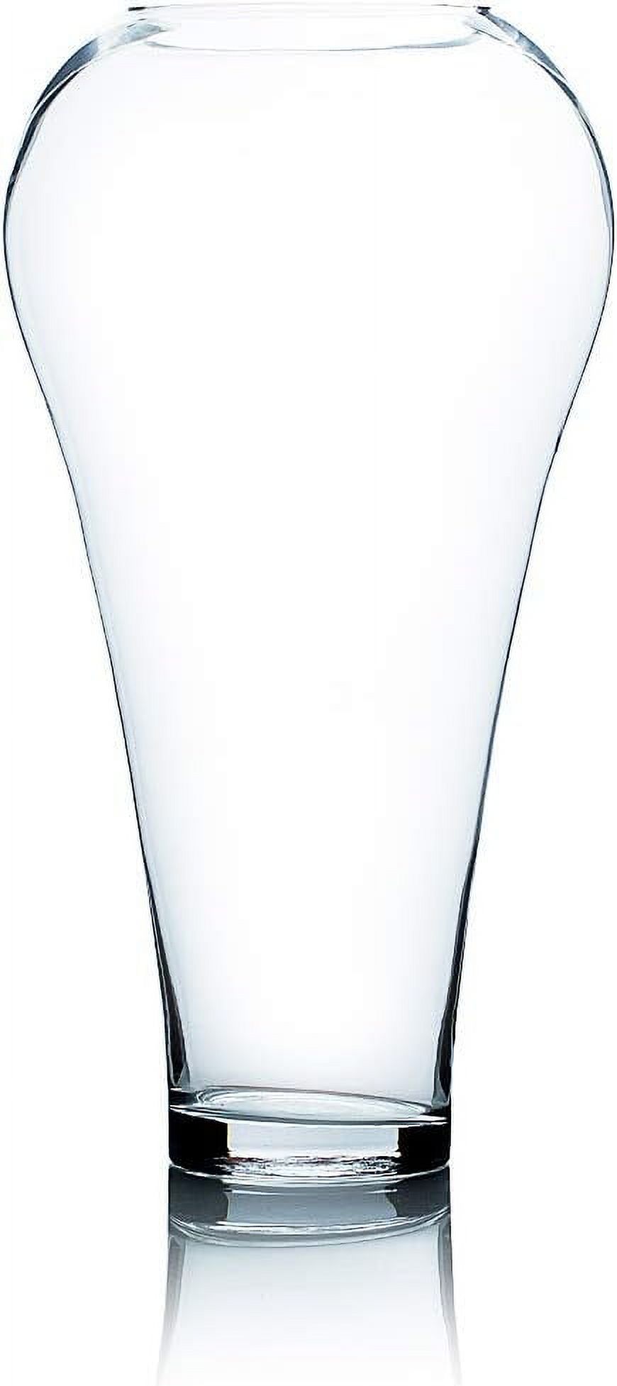Tall Urn Glass Vase, Width 8", Height 16", (Multiple Sizes Choices ...
