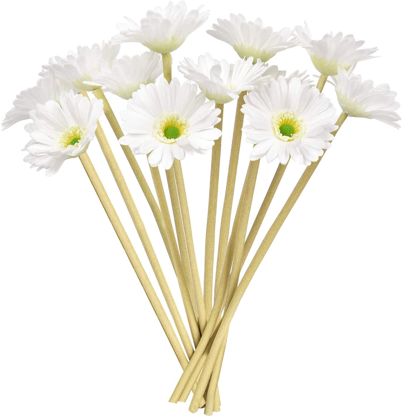 "Tall White Artificial Daisy Bouquet Fake Daisy Stems Daisy Flower Bulk Gerbera Daisy Flowers ...