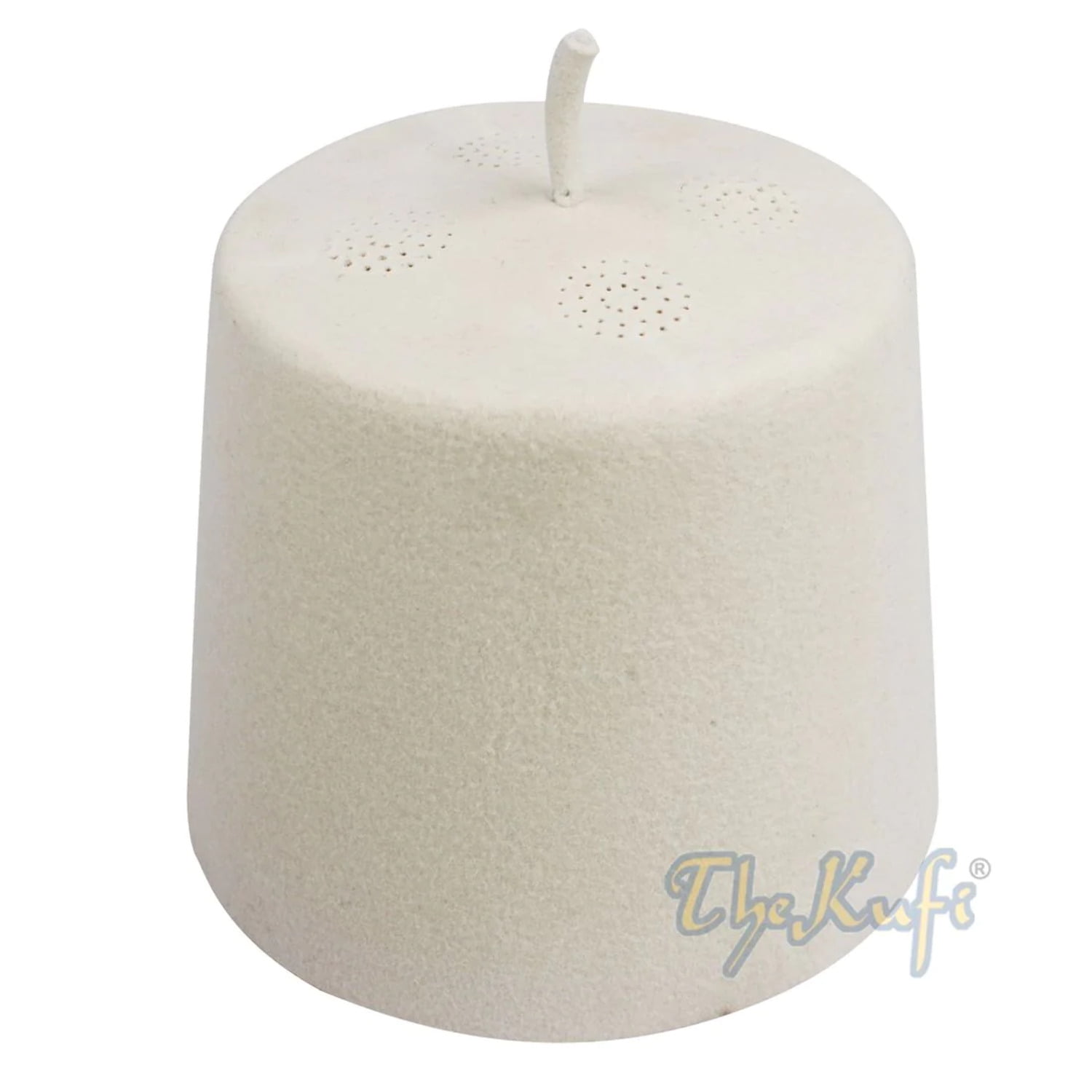 Tall White Fez Tradition Felt Perforated Tarboosh with Stem - Walmart.com