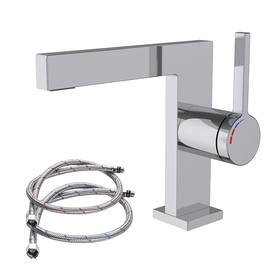 Tall bathroom sink faucet slim design, single handle bathroom sink ...