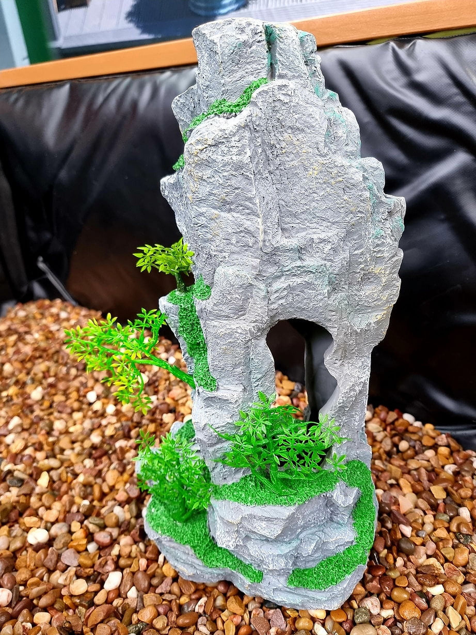 Tall rock aquarium decoration by Garden Aquarium - 18 inches tall ...