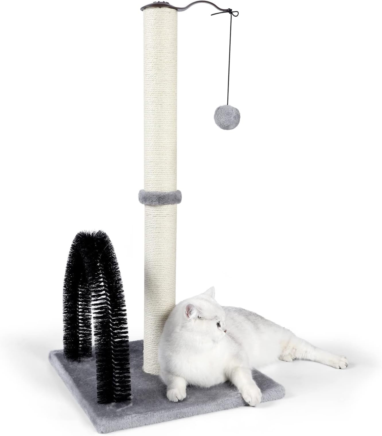 Tall with Arch Self Groomer , 32" for Indoor Cats from Kitten to Adult ...