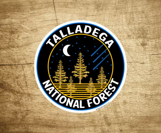 Talladega National Forest Sticker Decal Sticker Alabama Black Gold ...