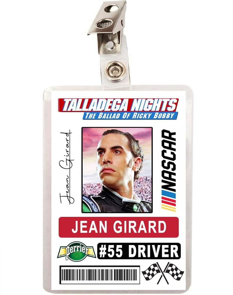 Talladega Nights Jean Girard Race car Driver ID Badge - Walmart.com