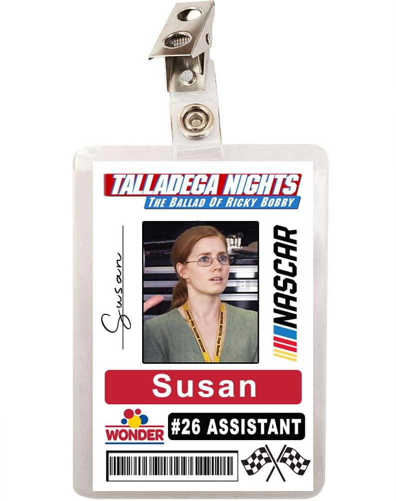Talladega Nights Susan Race car Driver Assistant ID Badge - Walmart.com