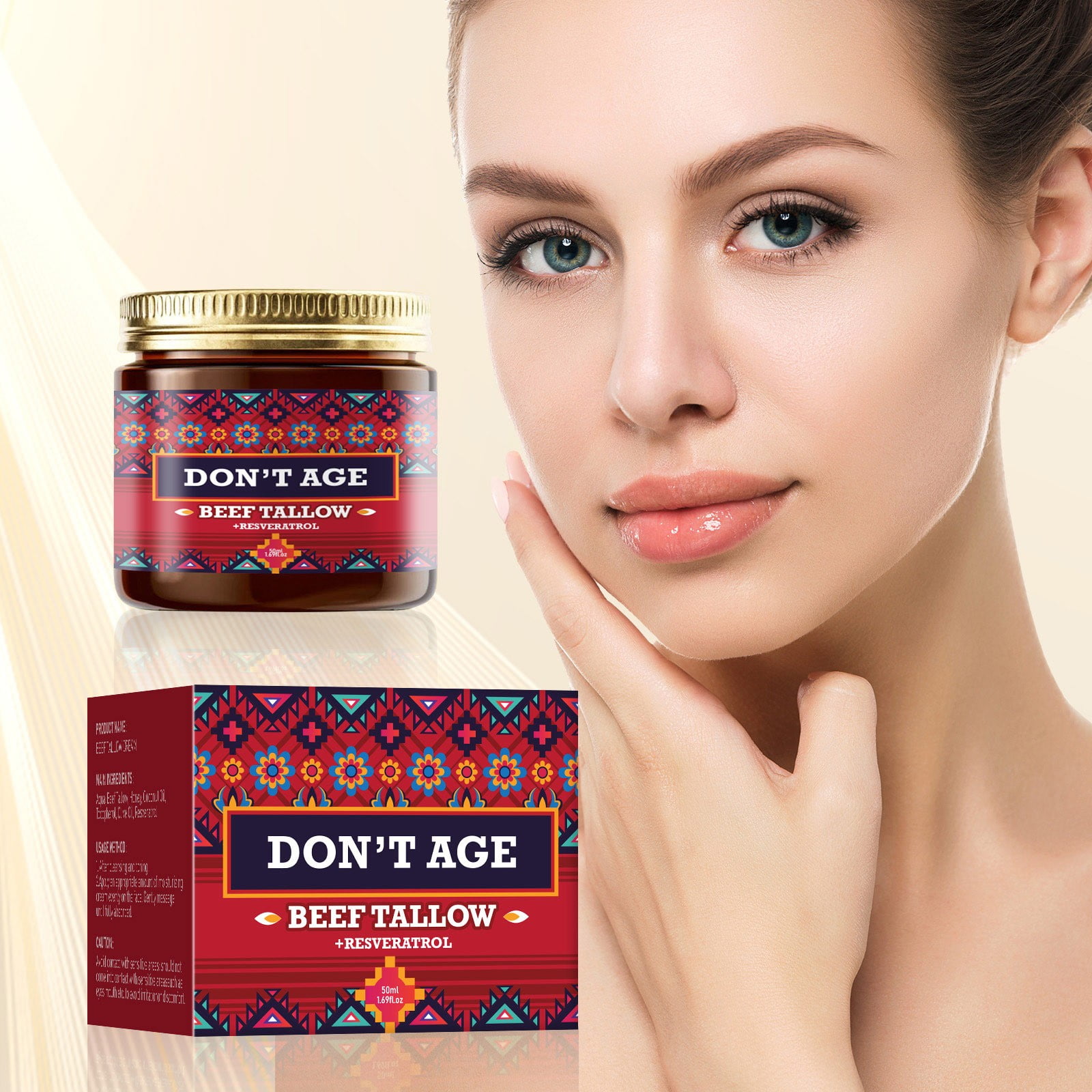 Tallow Balm, Anti-Aging Moisturizer for Face & Body, Hydrating Cream for Dry & Sensitive Skin ...