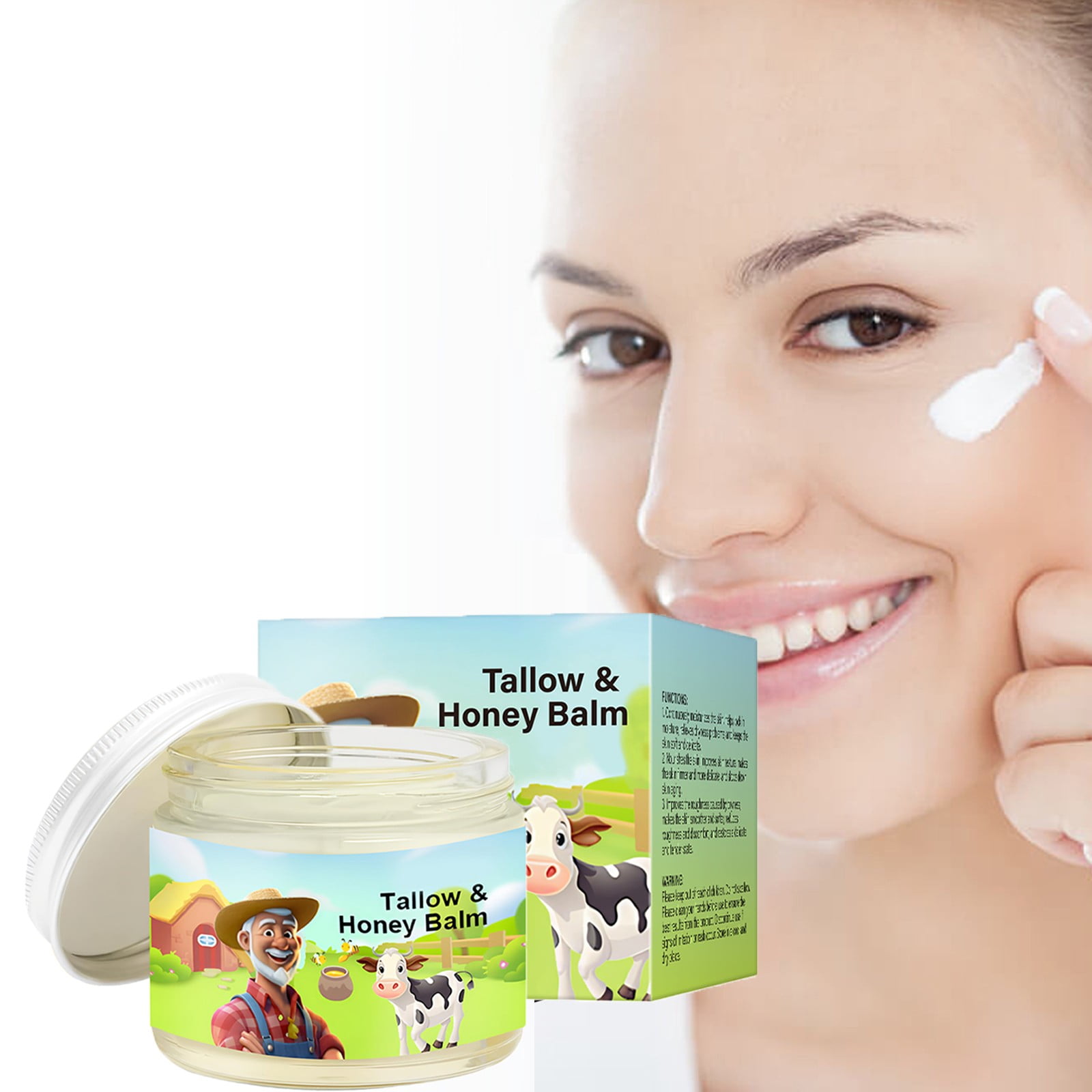 Tallow Balm for Dry Skin - Moisturizing Body Cream 2.1 oz (60g) - Ultra ...